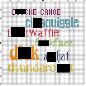 Creative Swear Words - Cross Stitch Pattern - Instant Download - Etsy