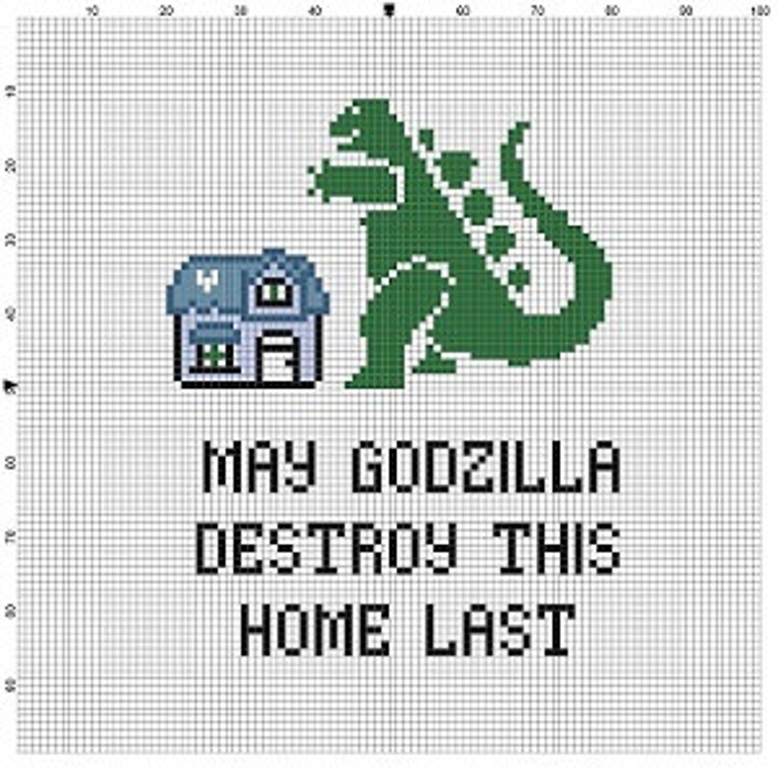 May He Destroy This Home Last Cross Stitch Pattern Instant | Etsy