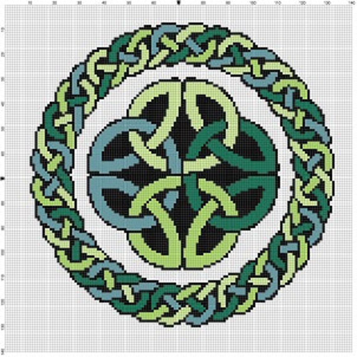 Celtic Knot Irish Traditional Cross Stitch Pattern Instant | Etsy