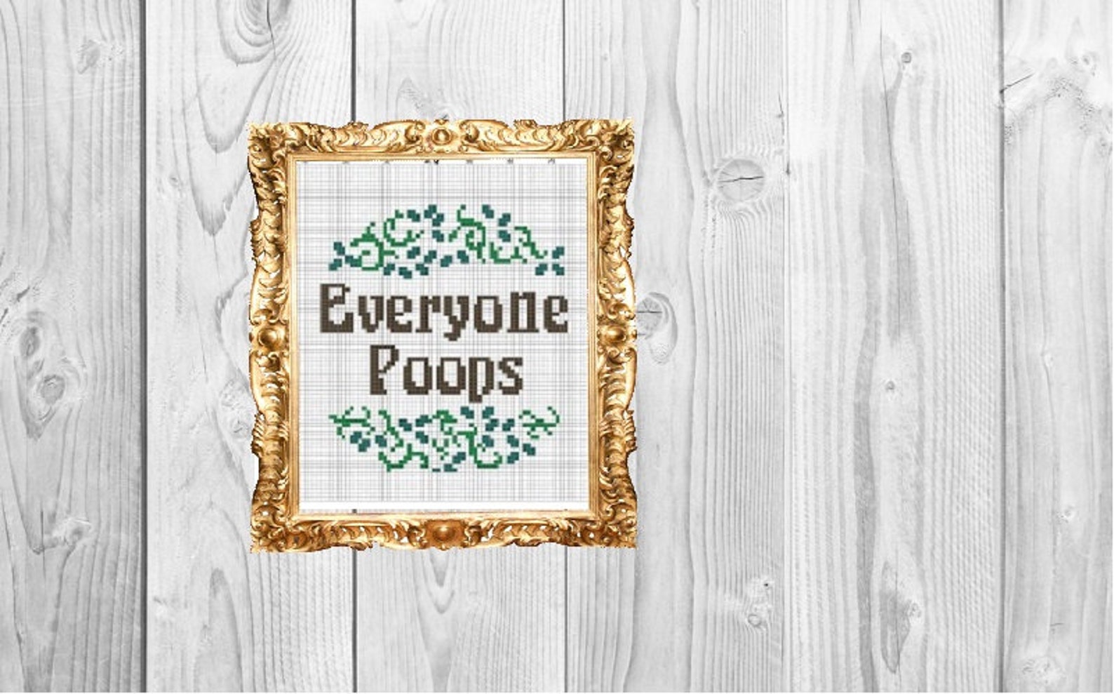 Everyone Poops Modern Cross Stitch Pattern Instant - Etsy Canada