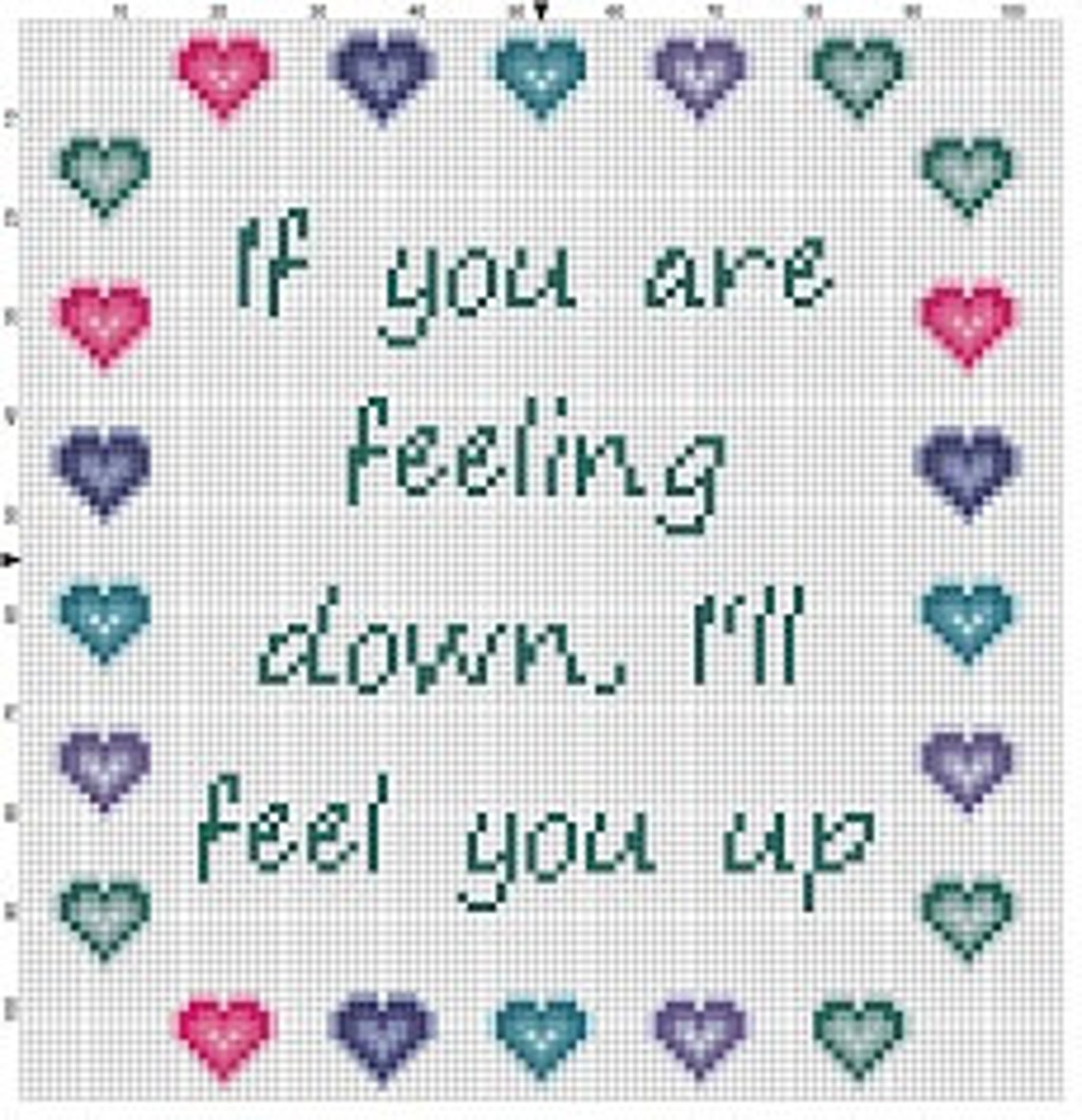 If You Are Feeling Down I'll Feel You up Funny Cross - Etsy Canada