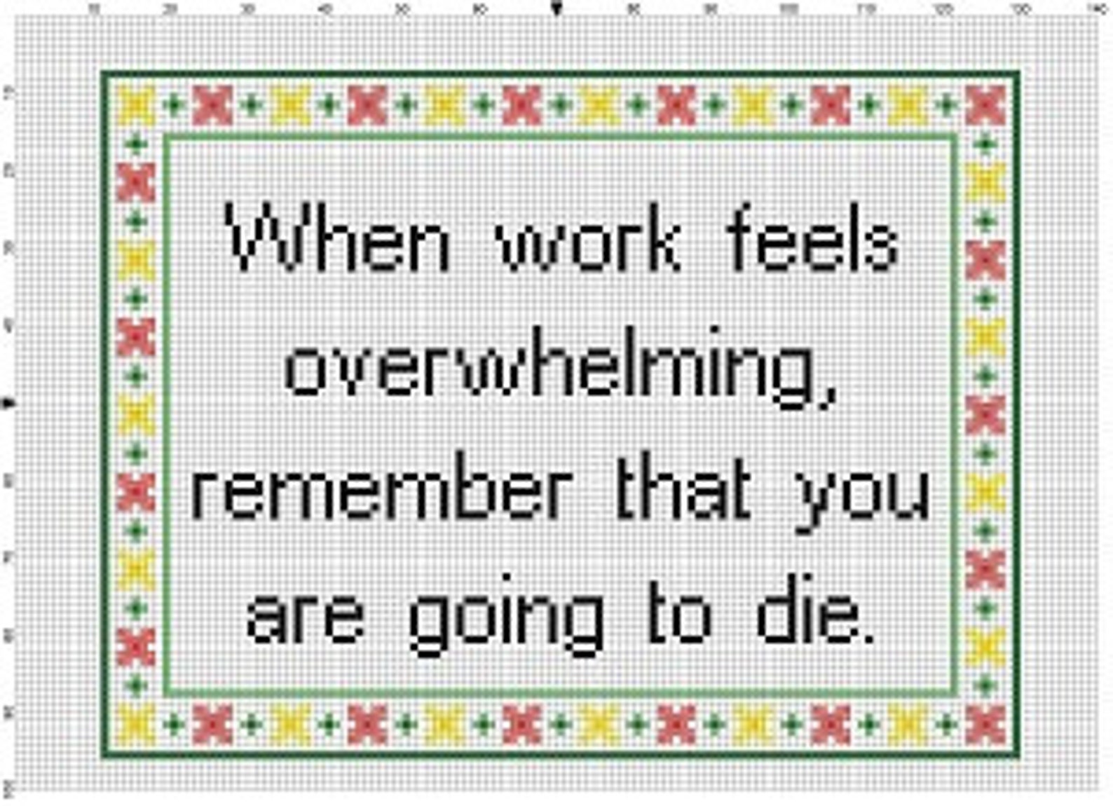 When Work Feels Overwhelming Remember You Are Going to Die - Etsy Canada