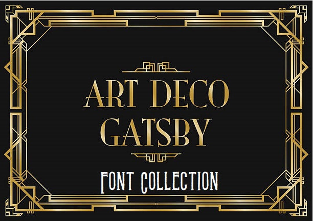 Art Deco Gatsby Font Collection - Cross Stitch Pattern - Instant ...