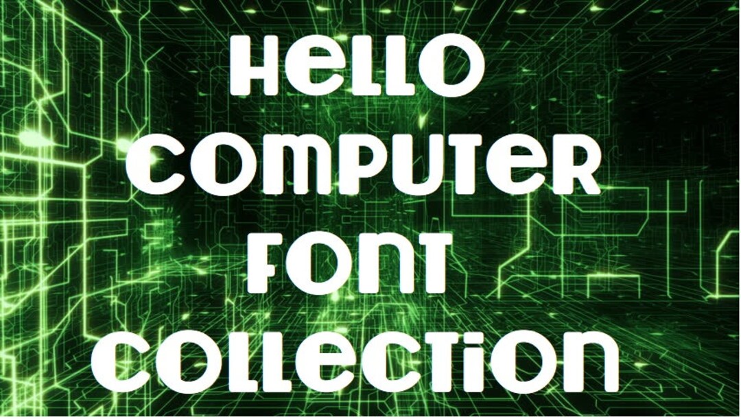 Hello Computer - Cross Stitch Pattern - Instant Download - Etsy