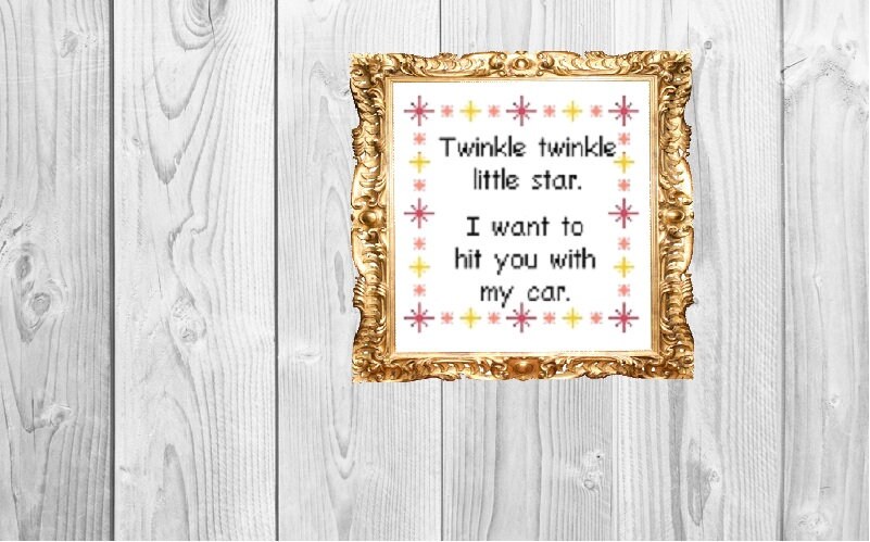Twinkle Twinkle Little Star. I Want to Hit You With My Car. | Etsy Canada