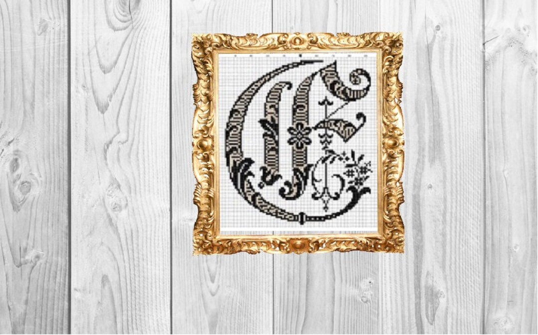 Monogram Letter E Fancy, Vintage, Wedding, Baby, Home, Subversive ...