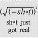 Sht Just Got Real Math Version Snarky Funny Subversive - Etsy