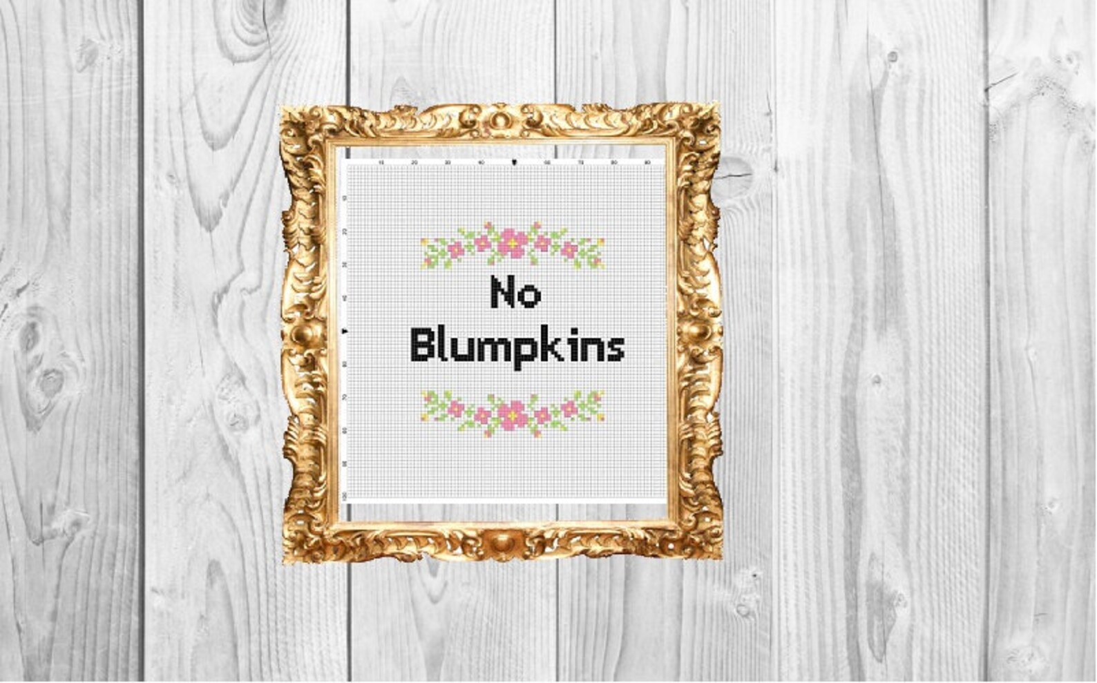 No Blumpkins Funny Bathroom Cross Stitch Pattern Instant - Etsy