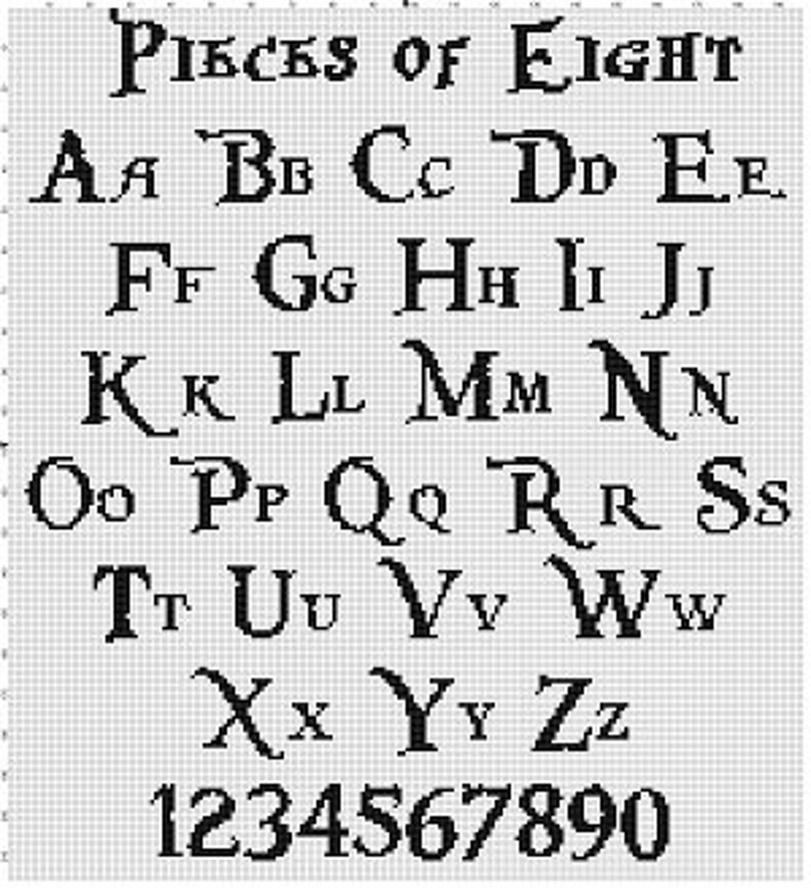 Fairy Tale Font Collection - Cross Stitch Pattern - Instant Download - Etsy