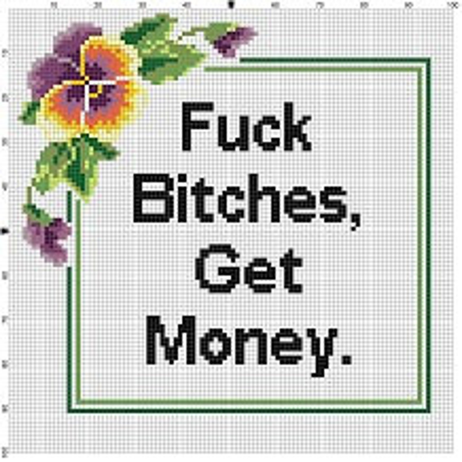 Fch Btches Get Money Snarky Funny Subversive Cross Stitch - Etsy Canada