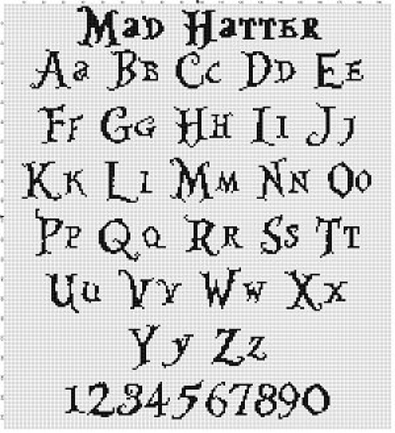 Fairy Tale Font Collection - Cross Stitch Pattern - Instant Download - Etsy