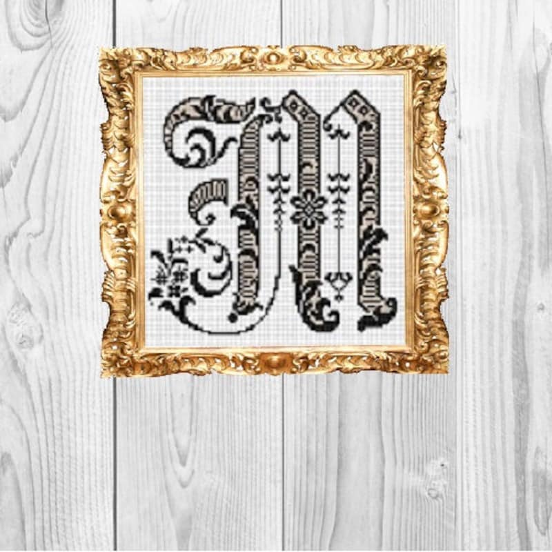 Monogram Letter M - Etsy
