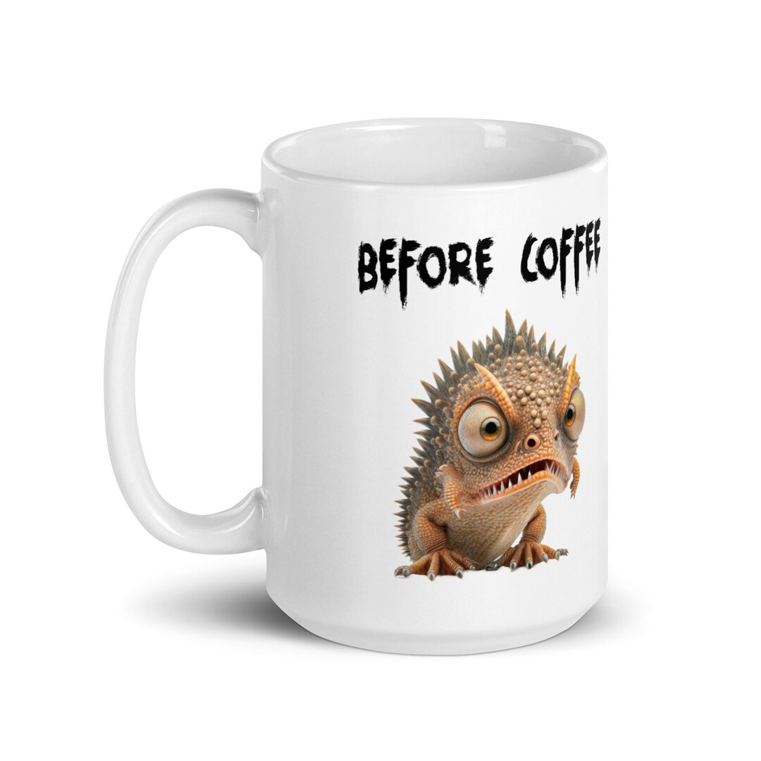 Custom Design Before Coffee and After Coffee Huor Mug Local - Etsy