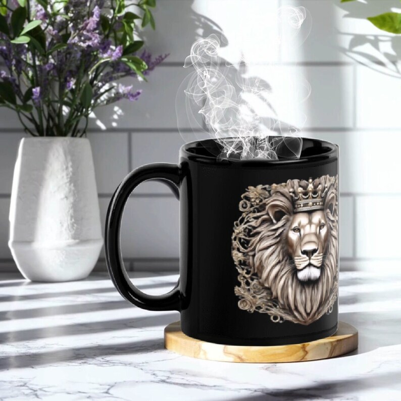 Black Glossy Mug - Etsy