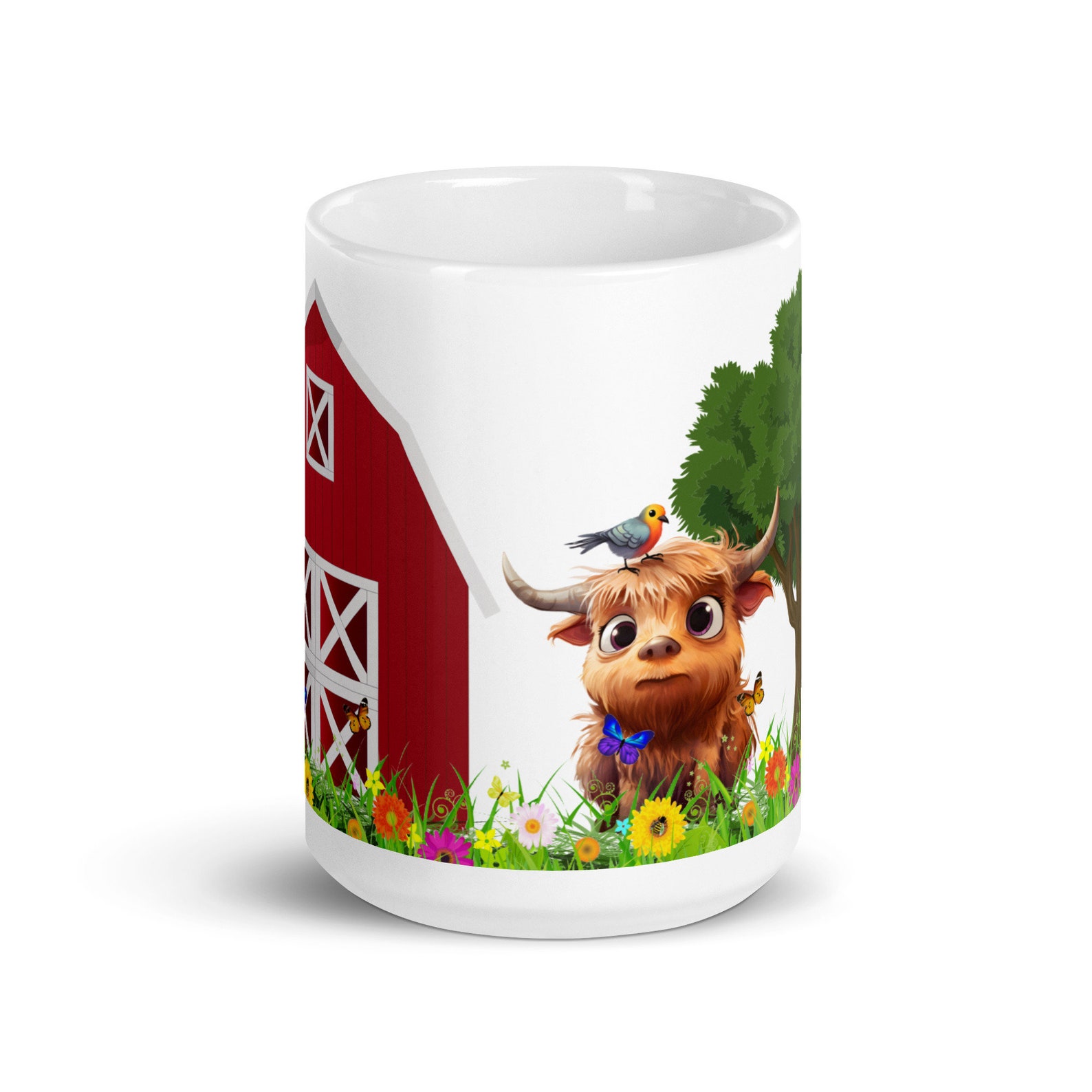Happy Farm Scene Coffee Mug Local Arizona Shop - Etsy