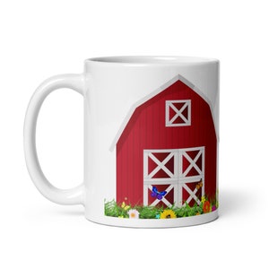 Happy Farm Scene Coffee Mug Local Arizona Shop - Etsy