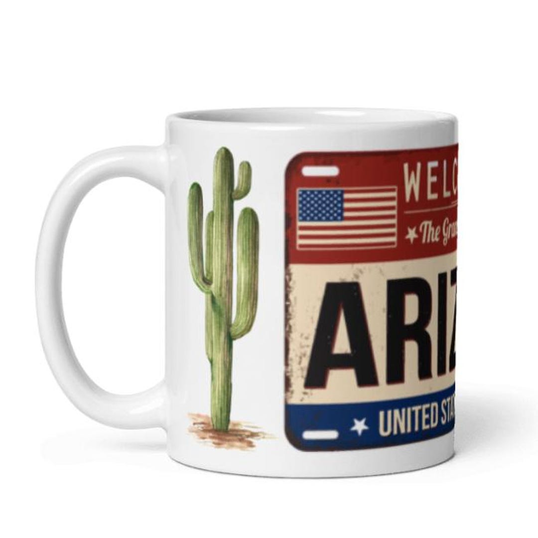Arizona Themed Ceramic Mug Cup Gift-worldwide Shipping - Etsy