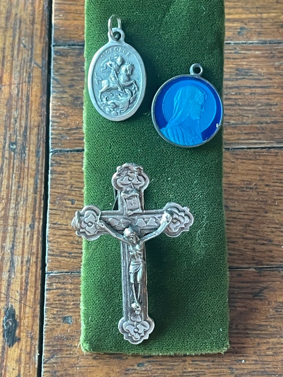 Vintage religious Catholic, signed Jean Balme, silver… - Gem