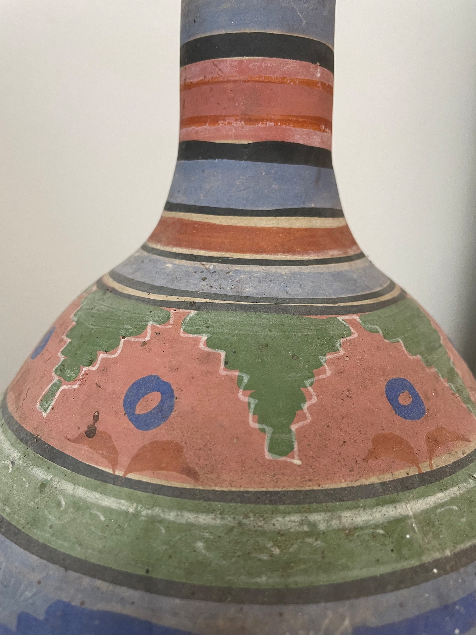 Hand Painted Pottery Water Jug From Mexico - Etsy