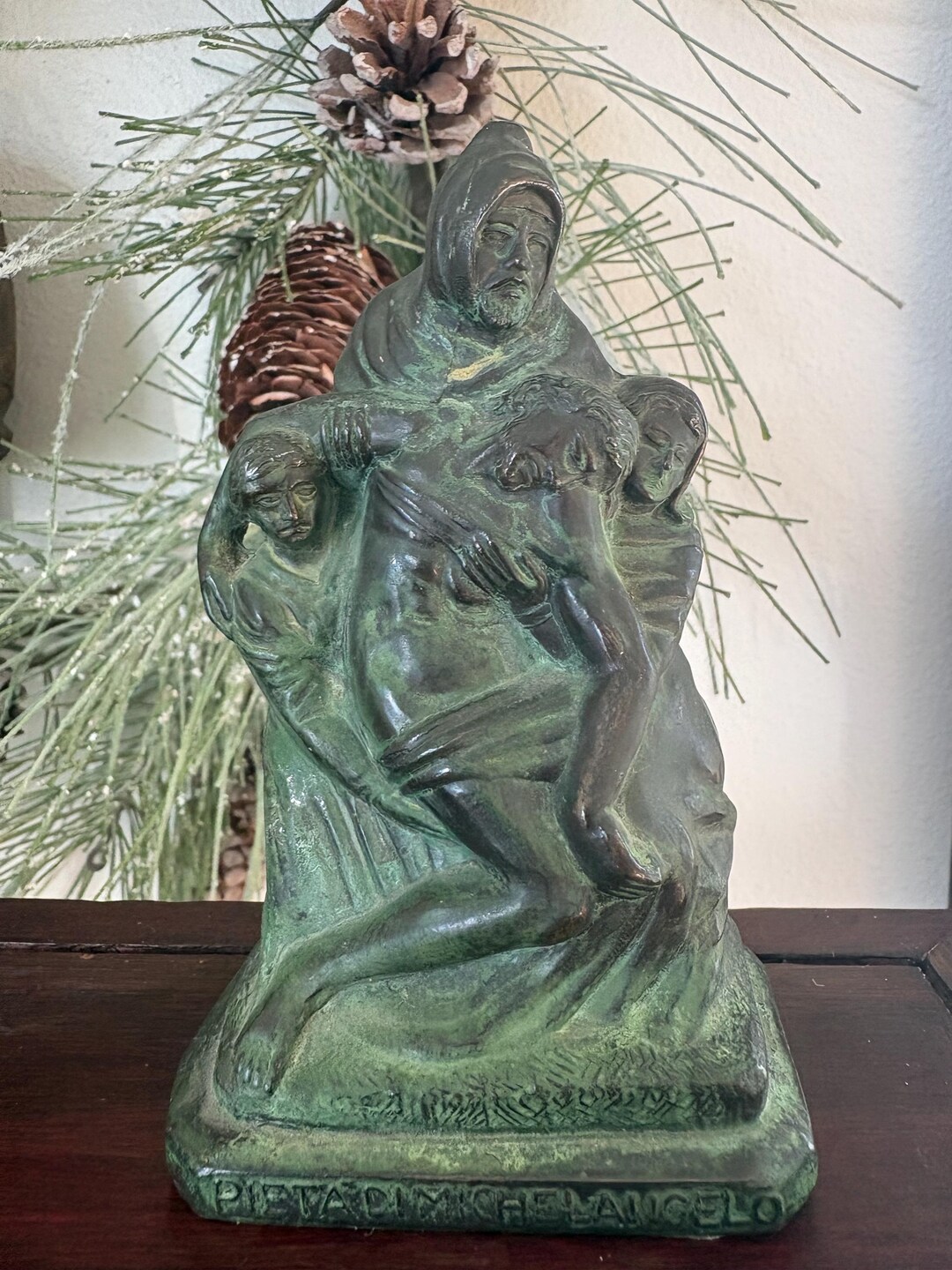 Vintage Bronze-finish Miniature Replica of Michelangelo's Pietà. - Etsy