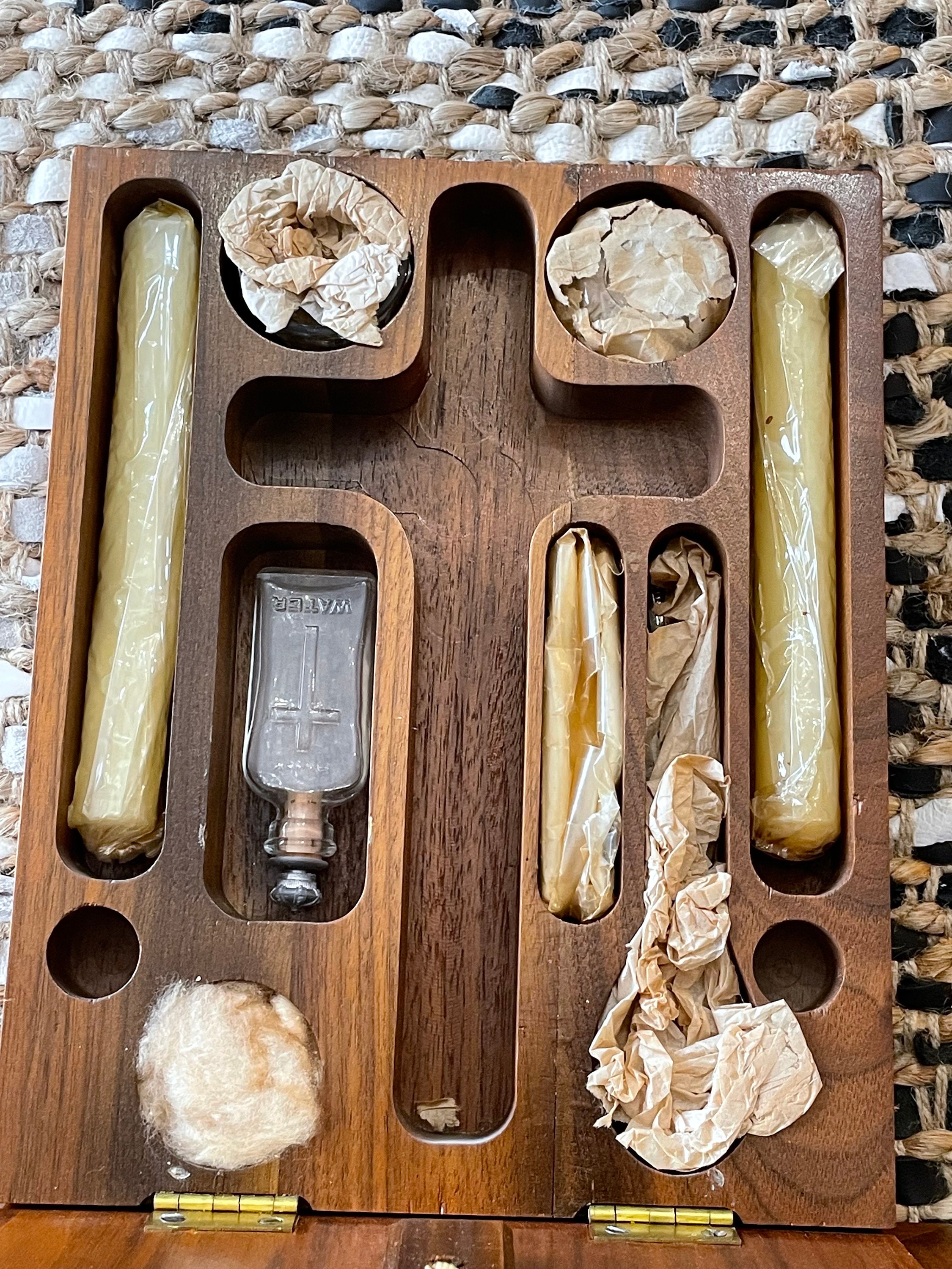 Catholic Wooden Holy Eucharist, Last Rites, Sick Call Shadow Box ...
