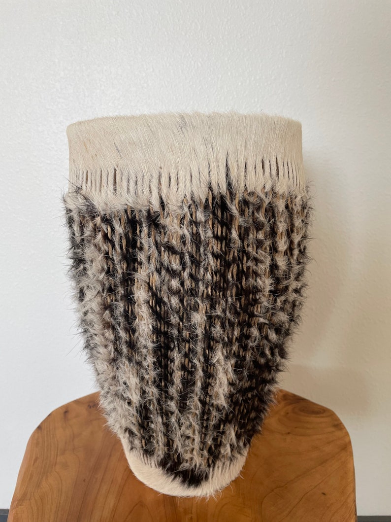 Vintage African Handmade Zebra Hide Drum. - Etsy
