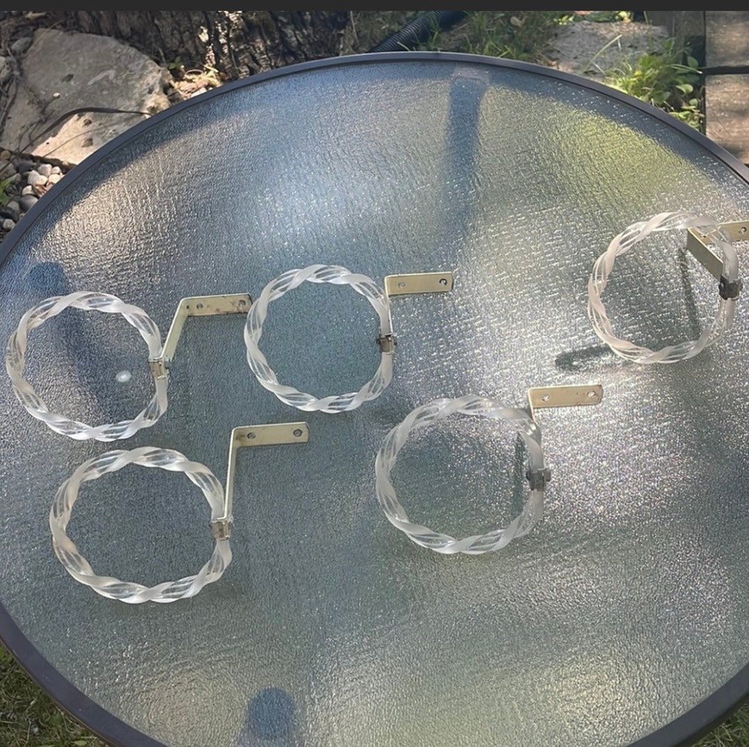 Set of 5 Vintage Lucite Curtain/drapery Tie-backs, Circa 1940s to 50s ...