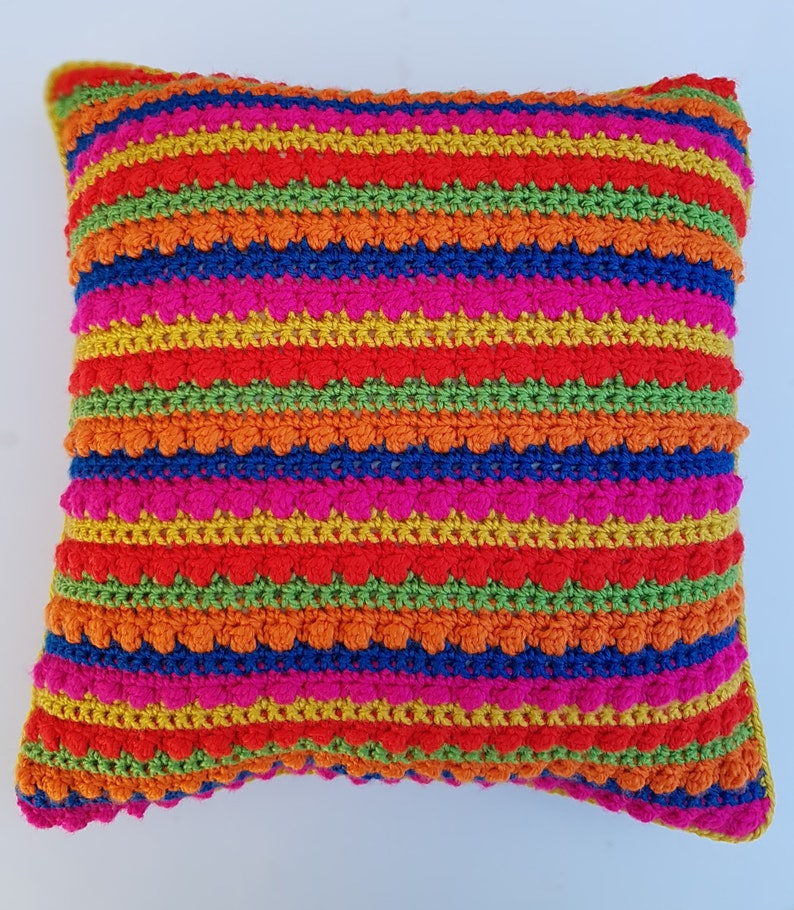 Tutti Frutti Cushion Cover Simple Intermediate Crochet - Etsy Tutti Frutti Cushion Cover Simple Intermediate Crochet - Etsy