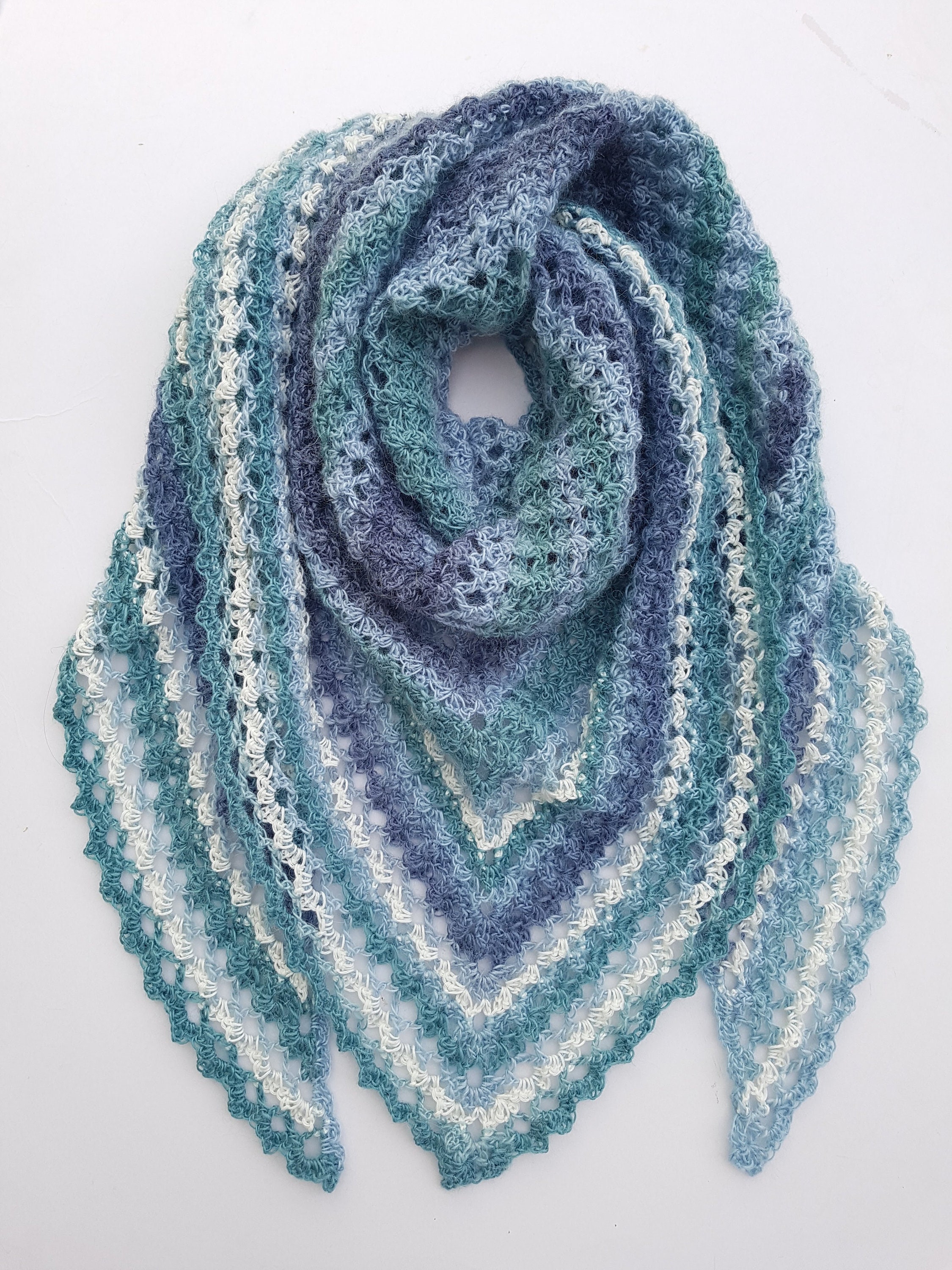 Elements Shawl Intermediate Crochet Pattern - Etsy UK