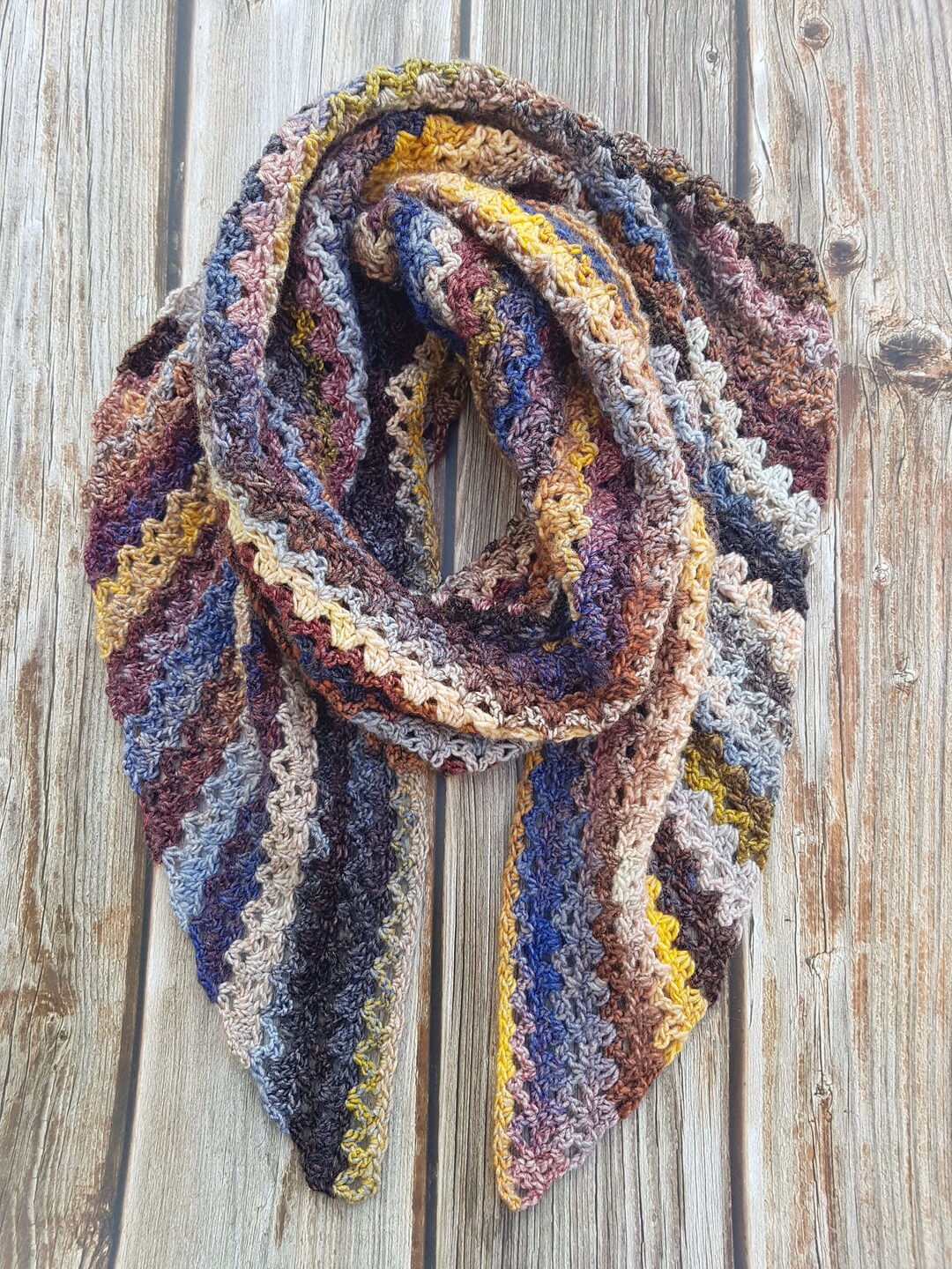 Easy Autumn Shawl - Easy Crochet Pattern - Etsy