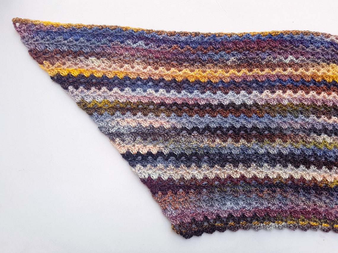 Easy Autumn Shawl - Easy Crochet Pattern - Etsy
