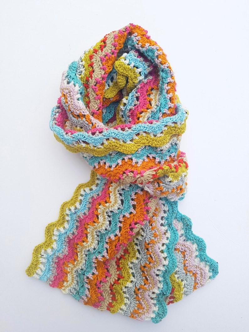 Brighton Rock Scarf Crochet Pattern - Etsy