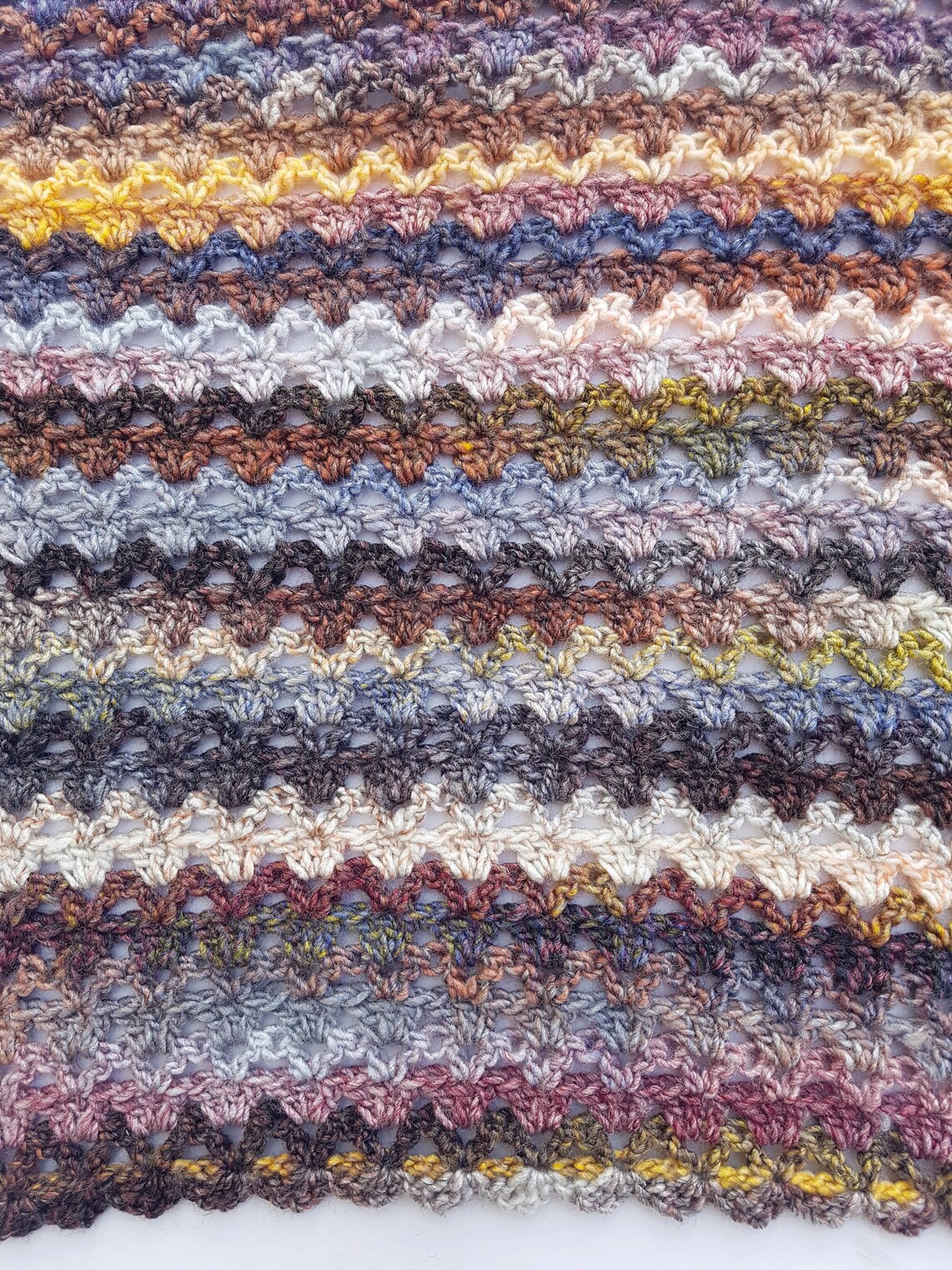 Easy Autumn Shawl - Easy Crochet Pattern - Etsy