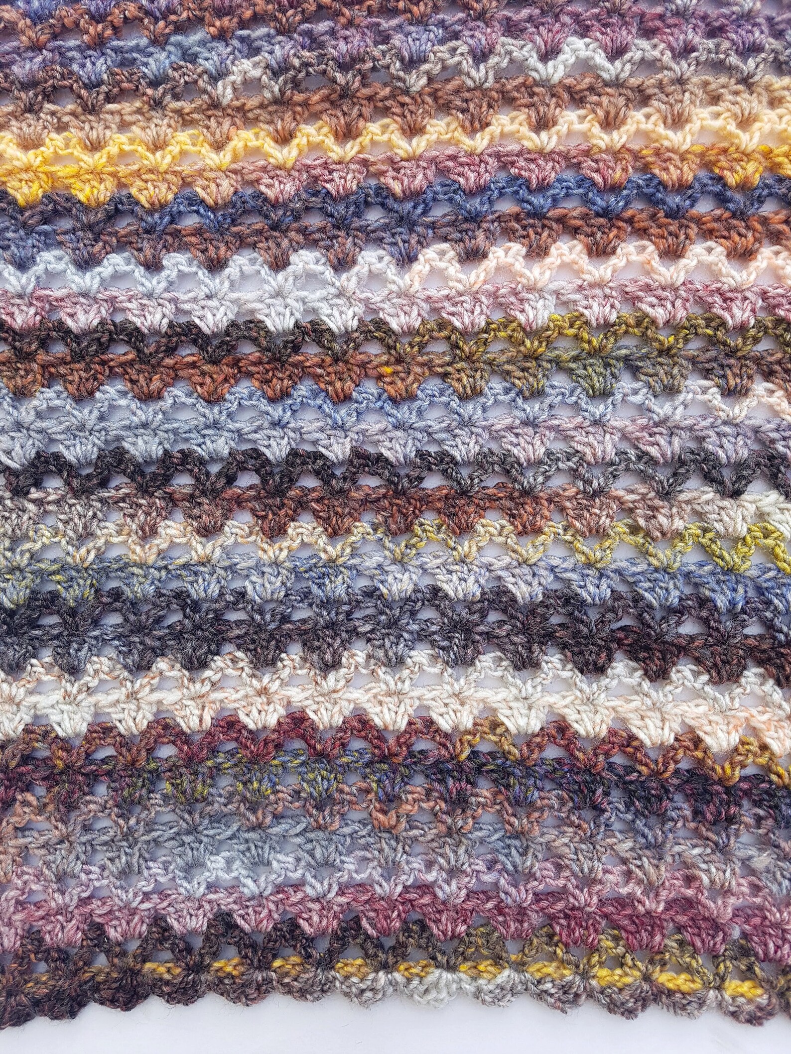 Easy Autumn Shawl - Easy Crochet Scarf Pattern - Instant Download PDF ...