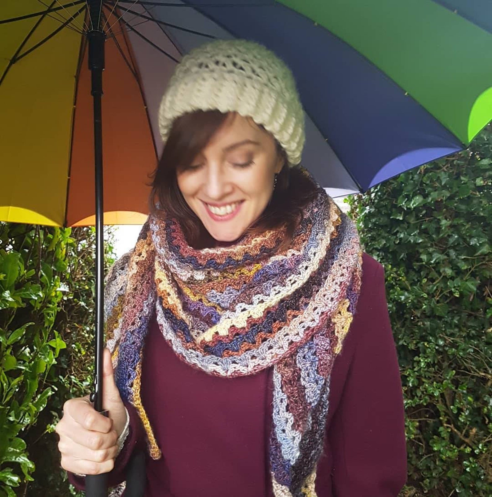 Easy Autumn Shawl - Easy Crochet Pattern - Etsy