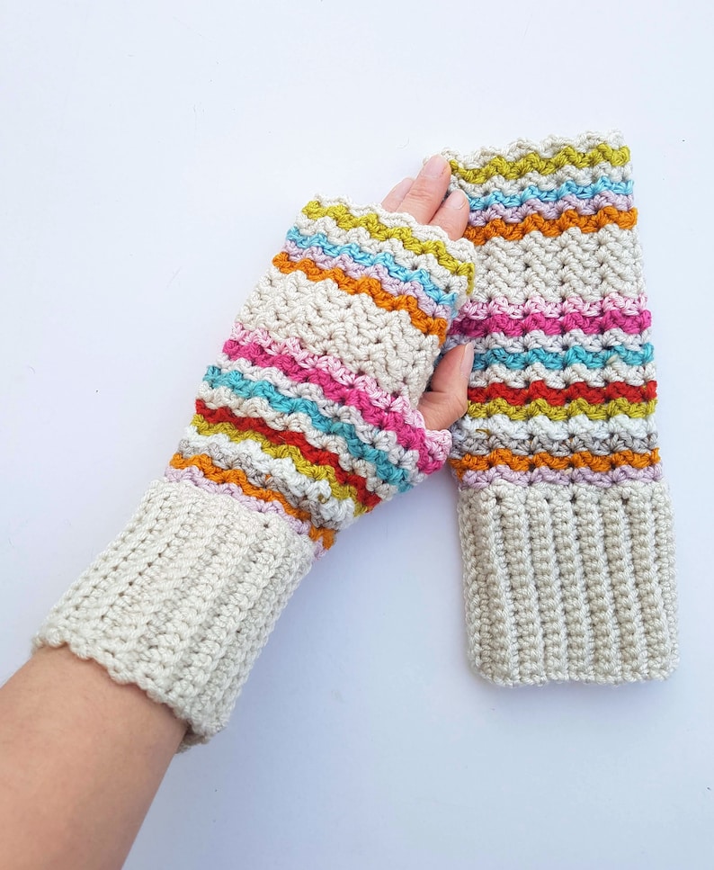 Elements Gloves Easy Crochet Pattern - Etsy UK
