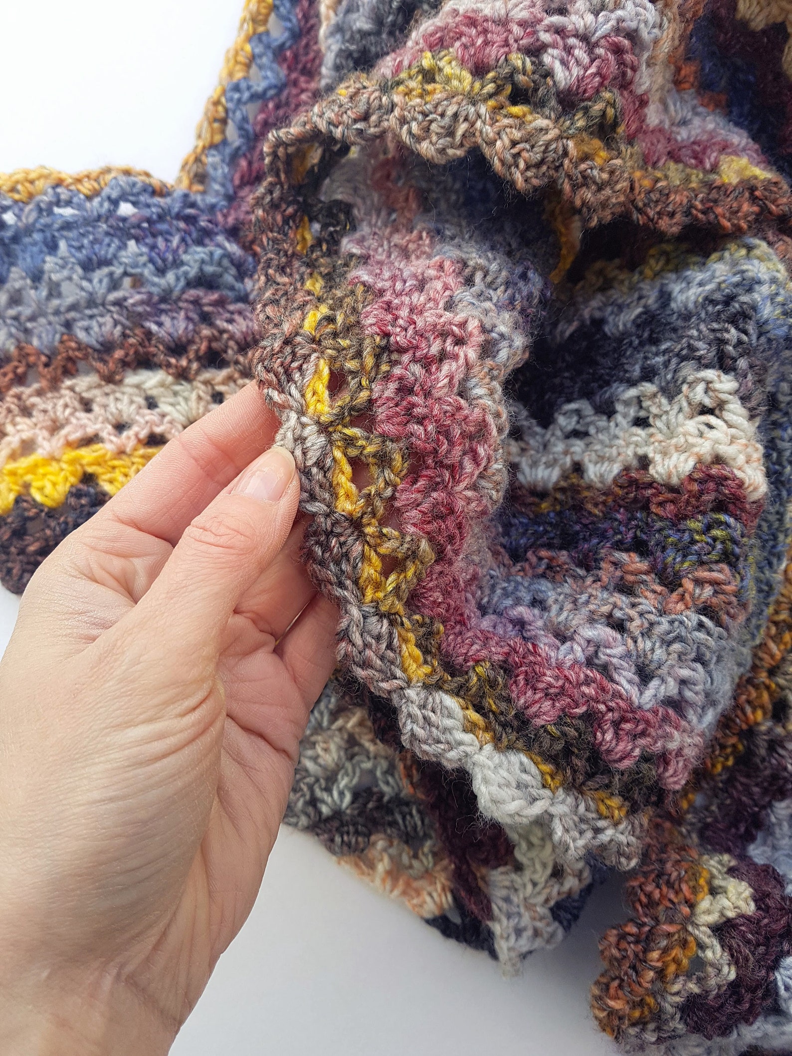 Easy Autumn Shawl - Easy Crochet Scarf Pattern - Instant Download PDF ...
