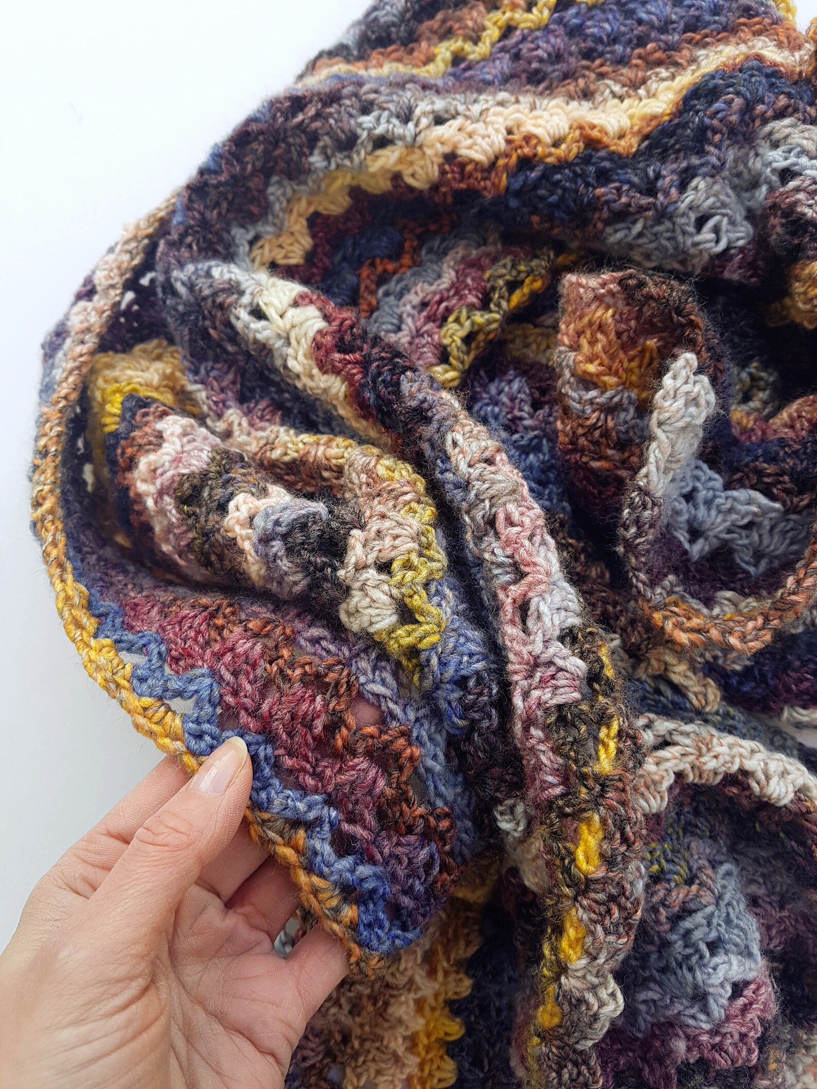 Easy Autumn Shawl - Easy Crochet Pattern - Etsy