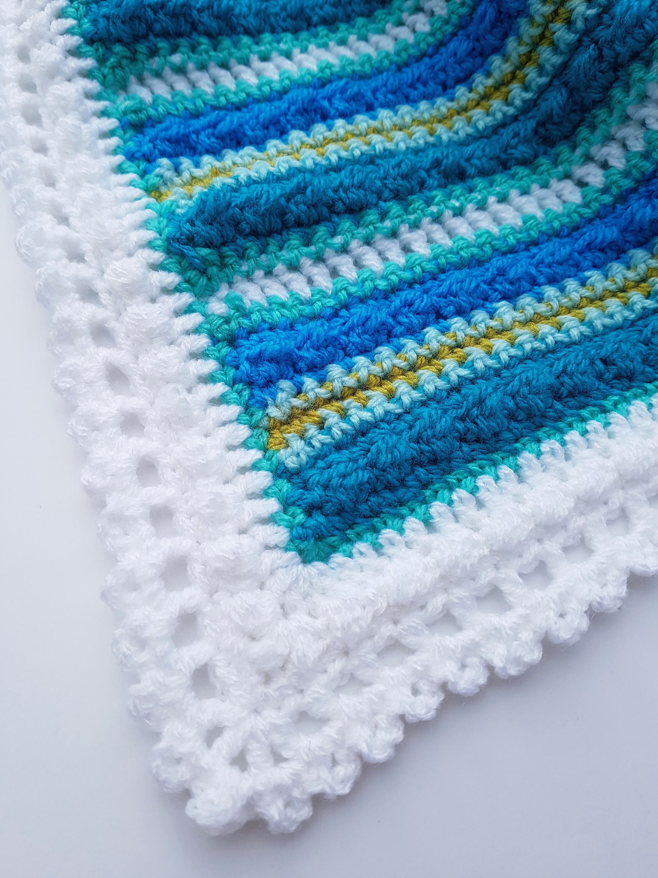 Little Waves Baby Blanket easy crochet pattern | Etsy