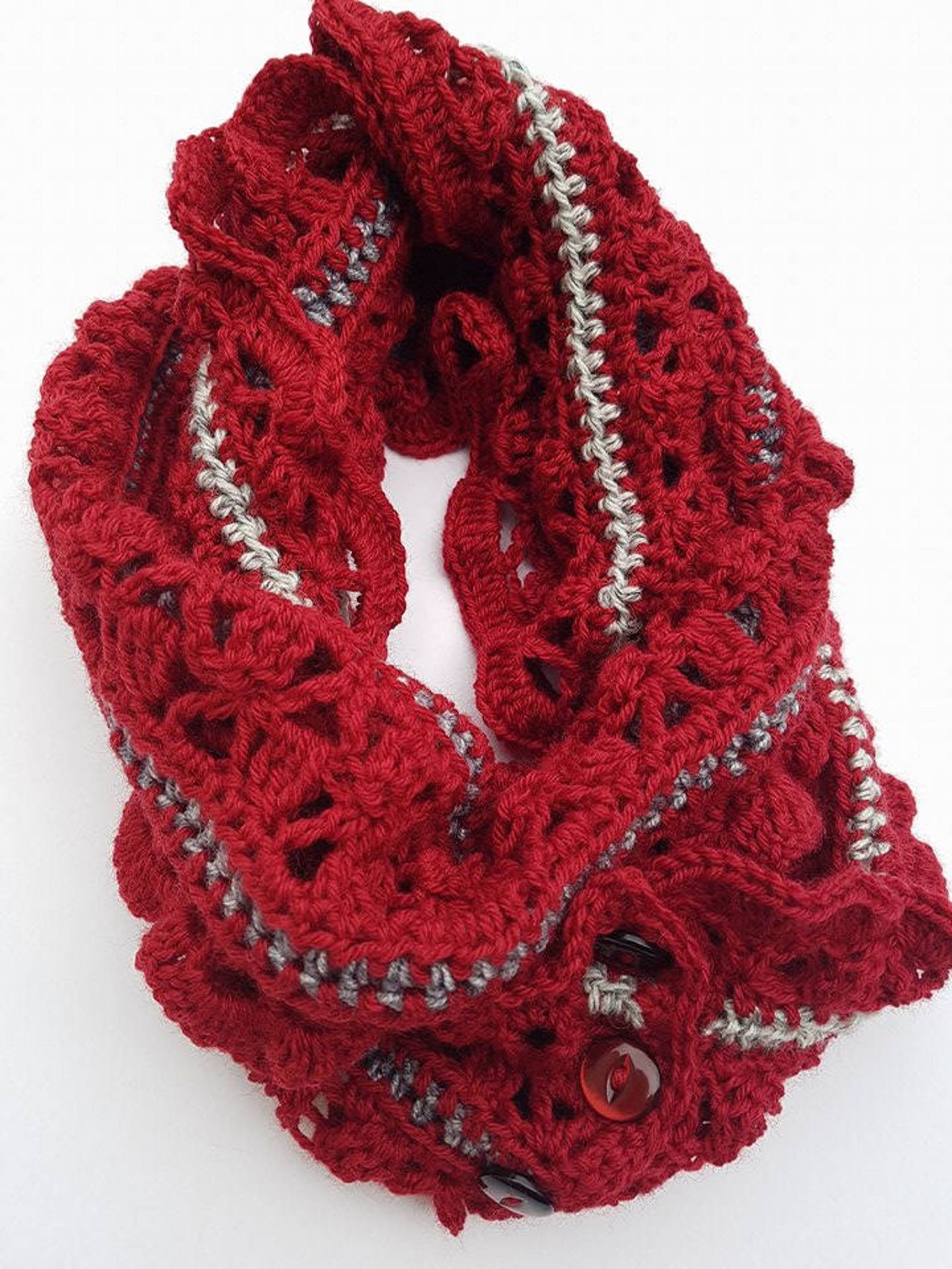 Cherry Picking Cowl Intermediate Crochet Pattern | Etsy