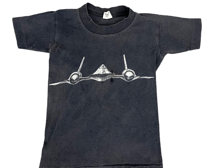 Vintage 80's SR-71 Blackbird Fighter Jet T-shirt Fits Like a Youth ...