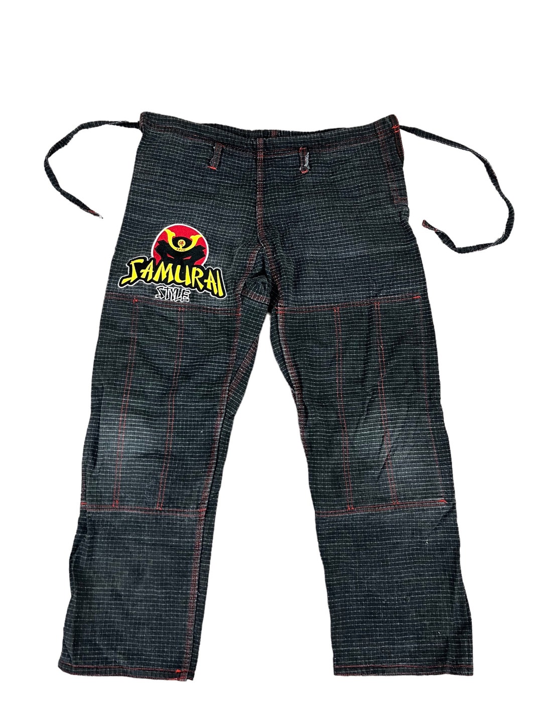 Samurai Style Black Cotton MMA Jiu Jitsu Pants Size A2 - Etsy