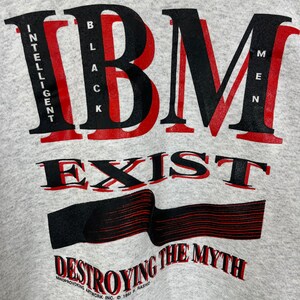 Vintage 90's IBM Intelligent Black Men Crewneck Sweatshirt XL - Etsy
