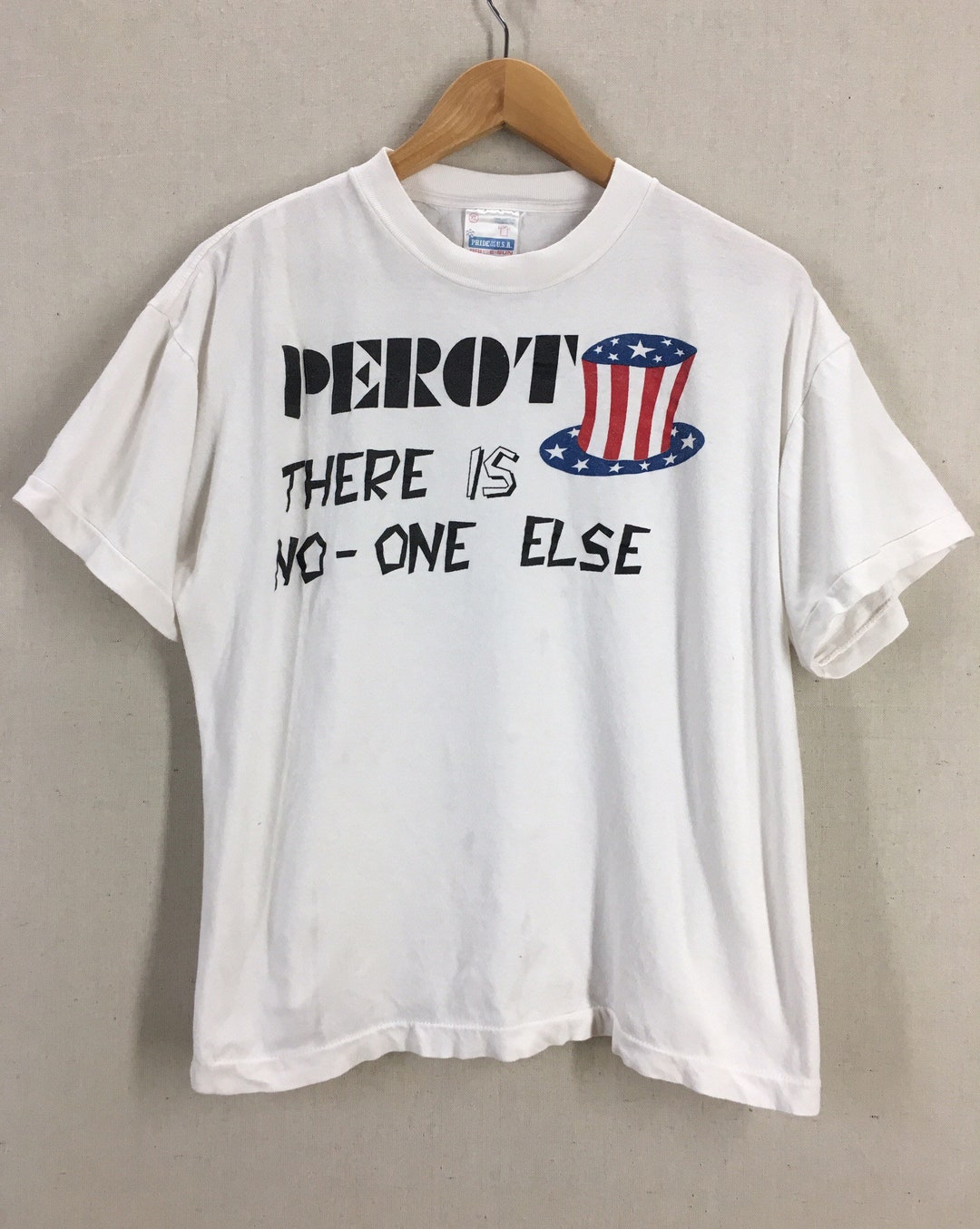 Vintage 90's Ross Perot There is No One Left Political Campaign T-shirt ...