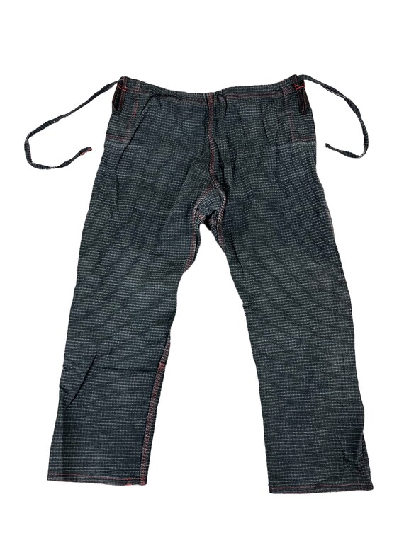 Samurai Style Black Cotton MMA Jiu Jitsu Pants Size A2 - Gem
