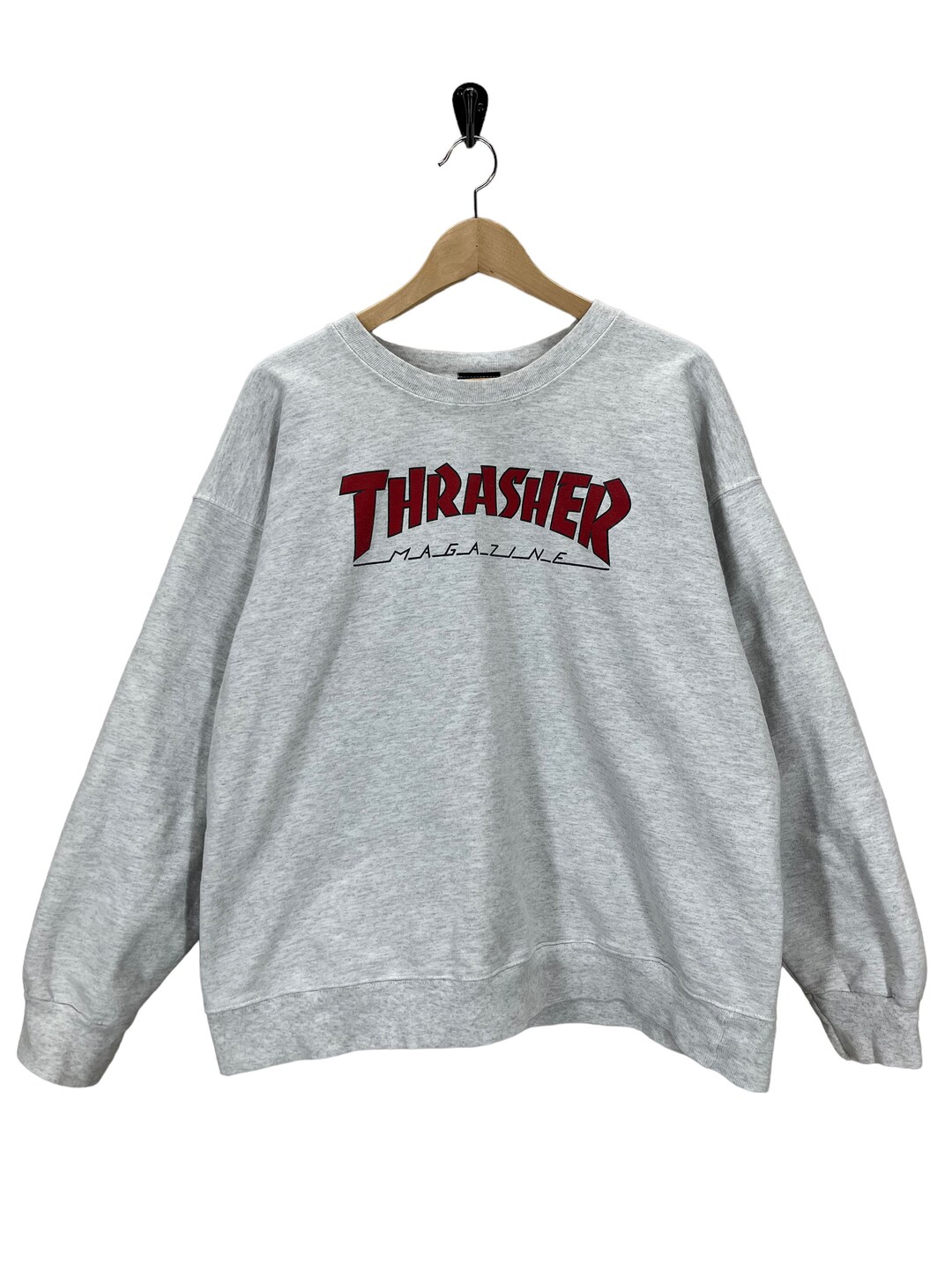 Thrasher Magazine Skateboarding Crewneck Sweatshirt Large - Etsy