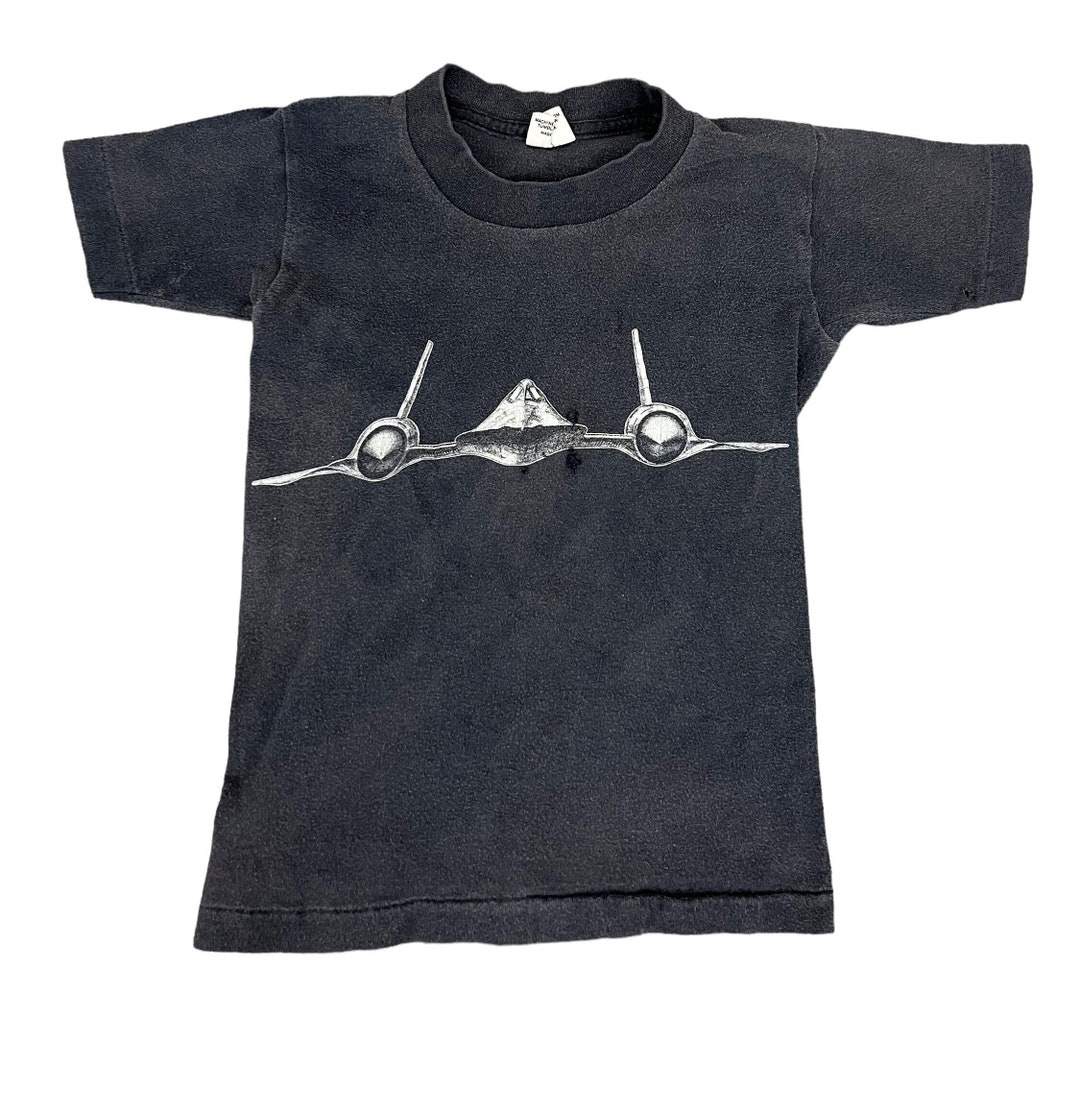 Vintage 80's SR-71 Blackbird Fighter Jet T-shirt Fits Like a Youth ...