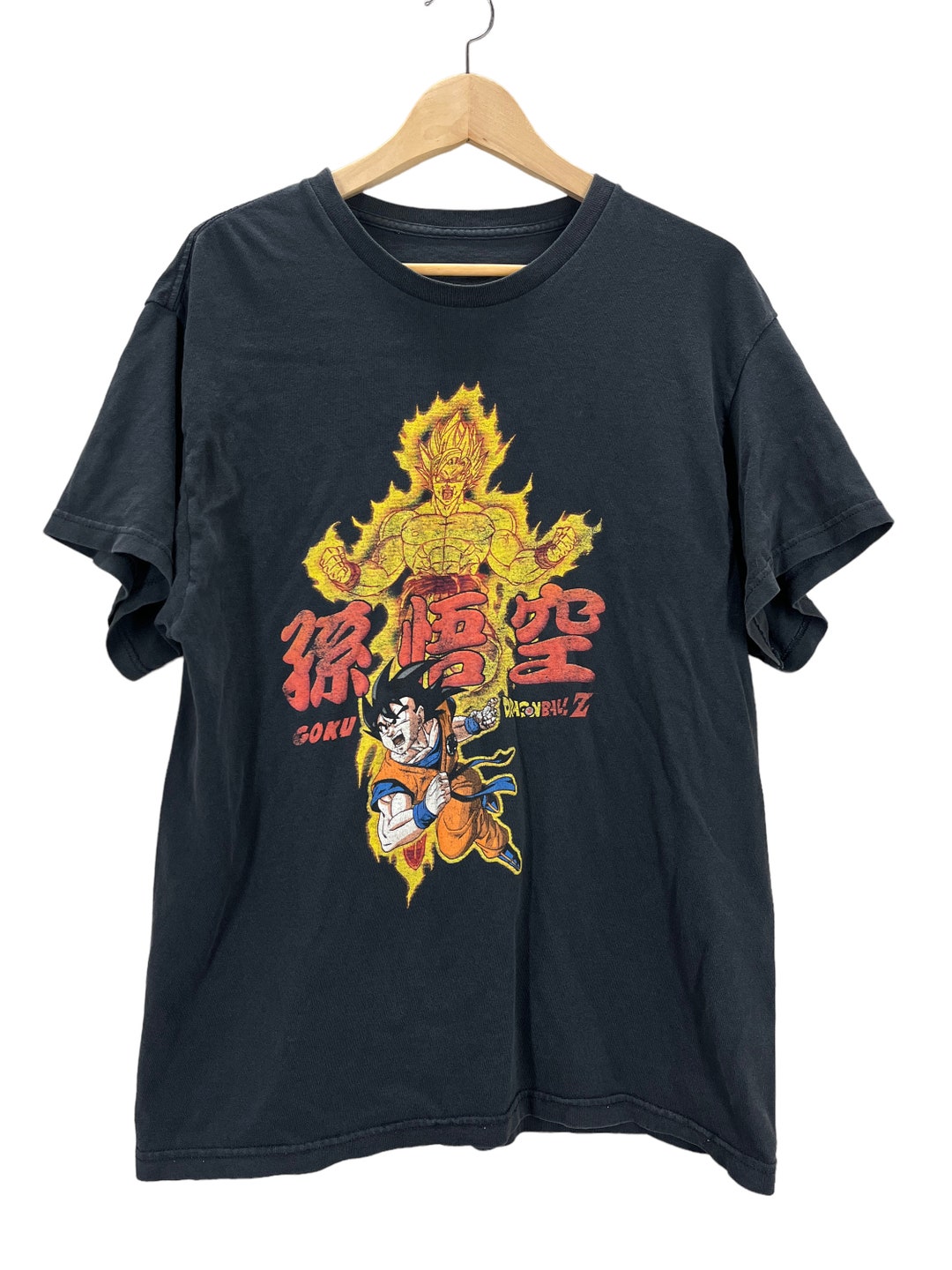 Vintage Y2K Dragon Ball Z Anime Goku Ripple Junction Large T Shirt Tee ...