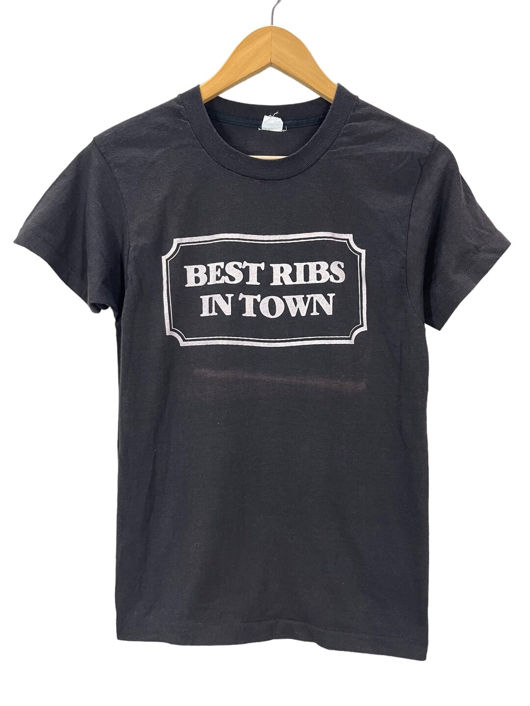Vintage 70s Chaps Ribs & Whiskey Faded Black Phoenix Bar Restaurant T ...