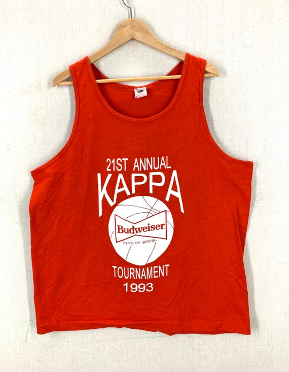 Vintage 90's Kappa Basketball Budweiser King Of Beers… - Gem
